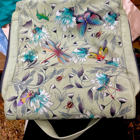 Anuschka | Bags | Anushka Back Pack Converting To Purse | Poshmark